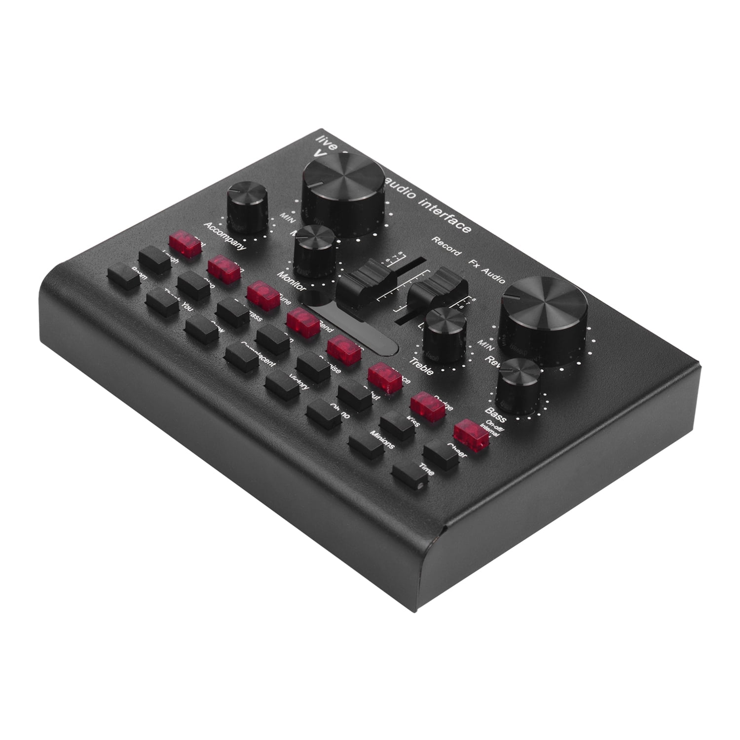 Tarjeta de sonido de transmisión en vivo multifuncional Mezclador de ...