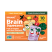 Brain Squeezers Fruit and Veggie Pouches with BrainPack, No Added Sugar ...