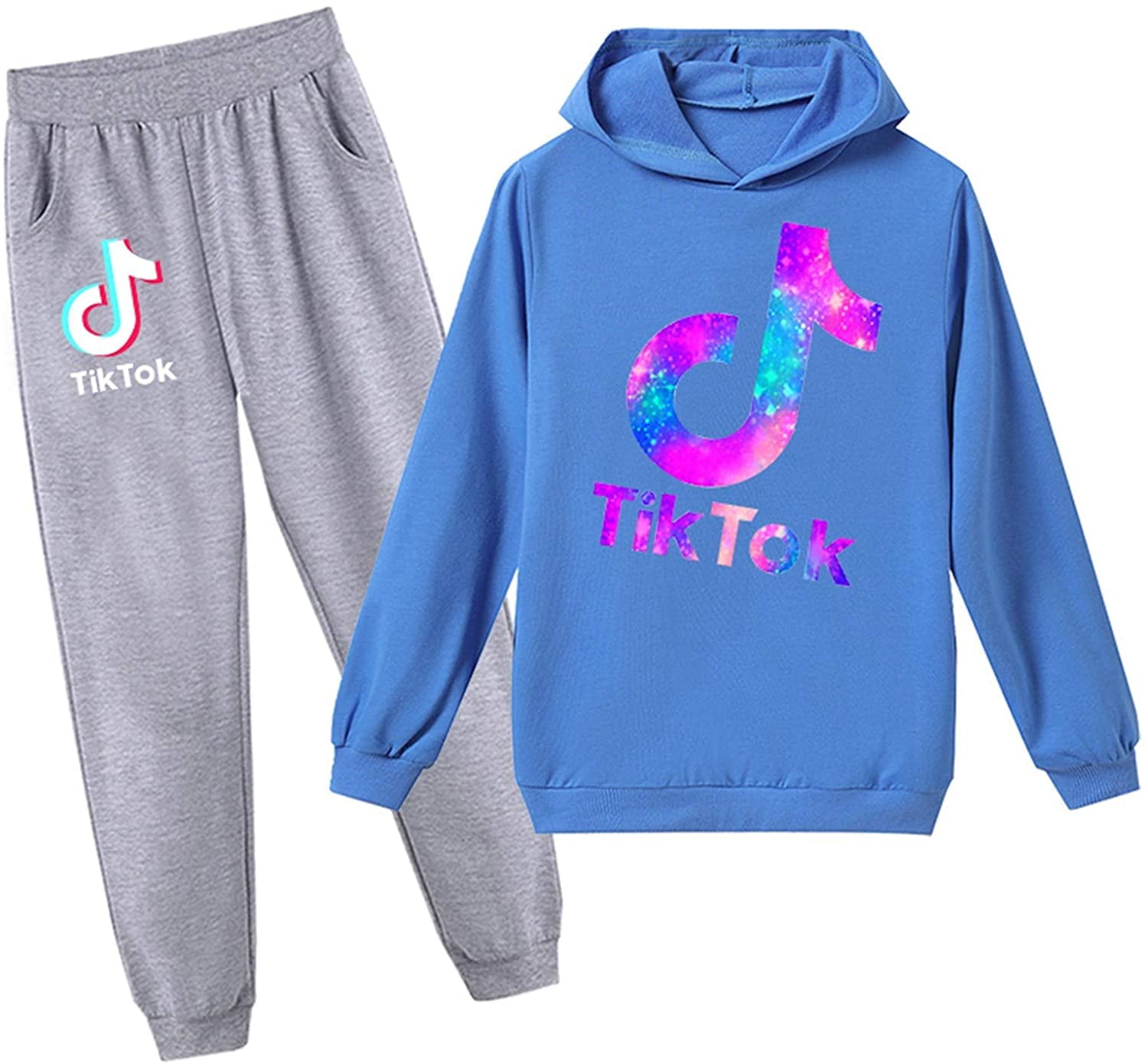 Tik Tok Kids Clothing Hoodies and Jogger Sets for Girls Boys Tracksuit ...