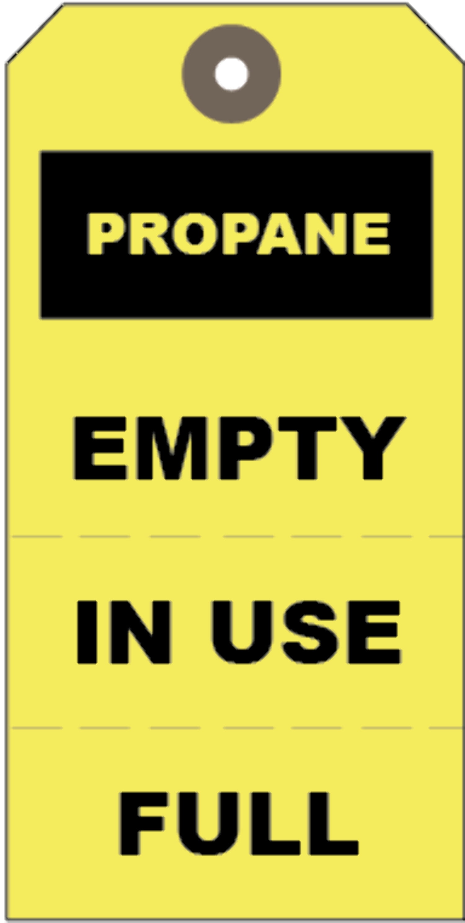 Propane Full In Use Empty Cylinder tag (25/pack) - Walmart.com