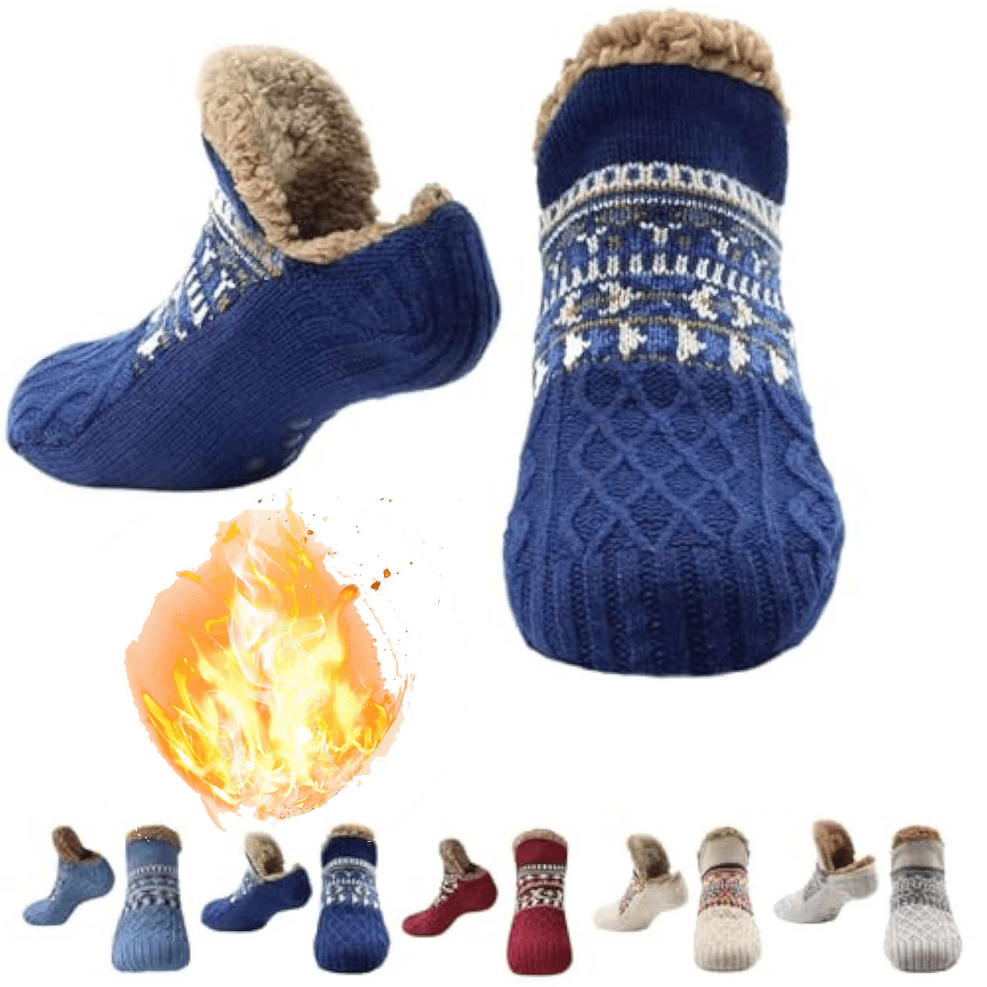 Click here for Nobrand Kelvono Winter Wool Socks  Fuzzy Non-Slip... prices