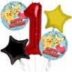 Pokemon GO Balloon Bouquet 1st Birthday 5 pcs - Party Supplies ...