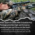 Killer Instinct Lethal 405 FPS Rifle Crossbow with Hunting Broadheads and Crossbow Case ...