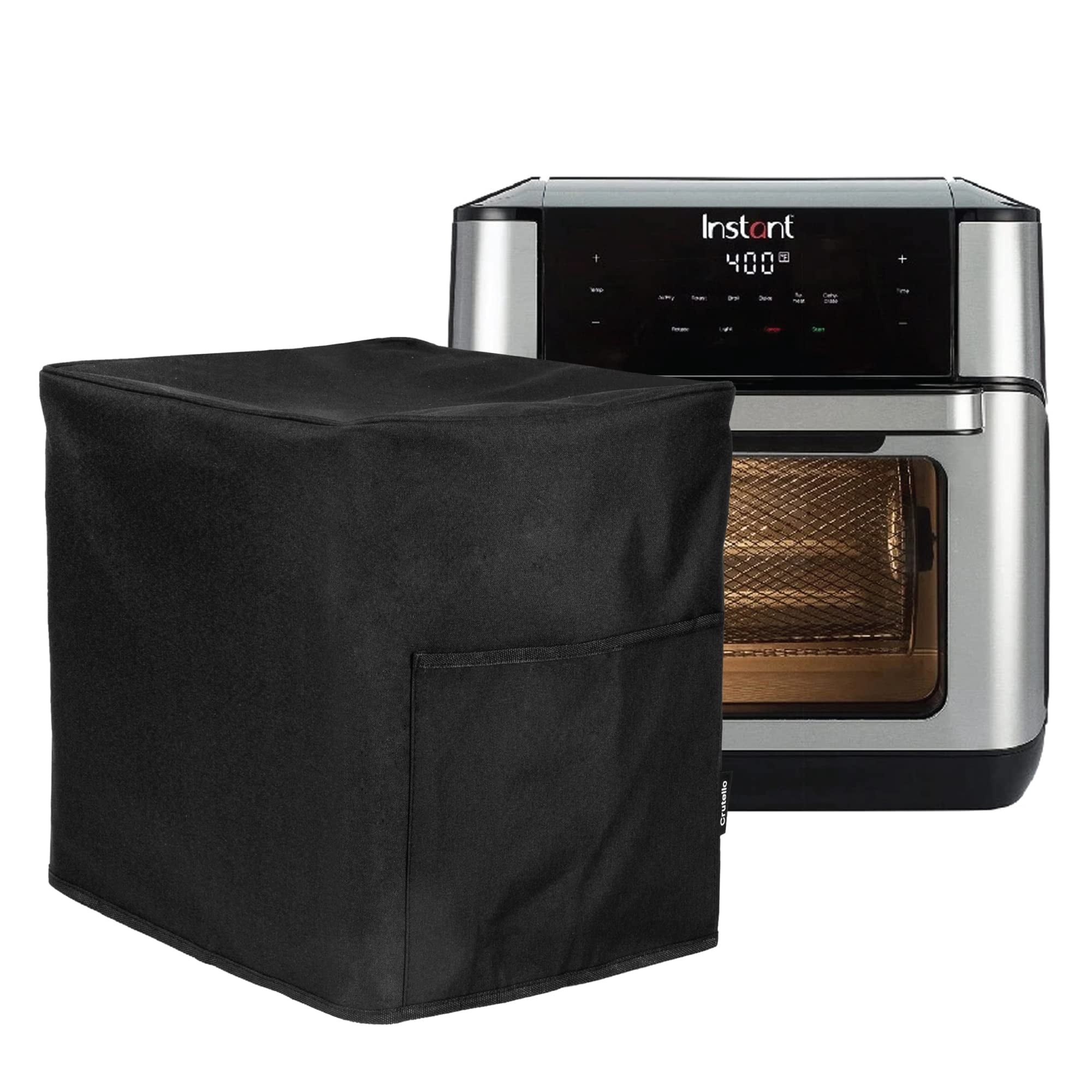 Crutello Air Fryer Cover with Storage Pockets for 10 Quart Fryer, Air ...