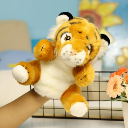Tiger Hand Puppet Safari Stuffed Animal Jungle Plush Toys Wildlife ...