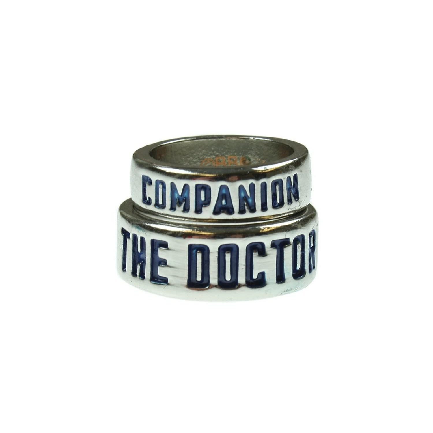 Doctor Who Companion Ring Set Stainless Steel Sizes 7 & 10 - Walmart.com
