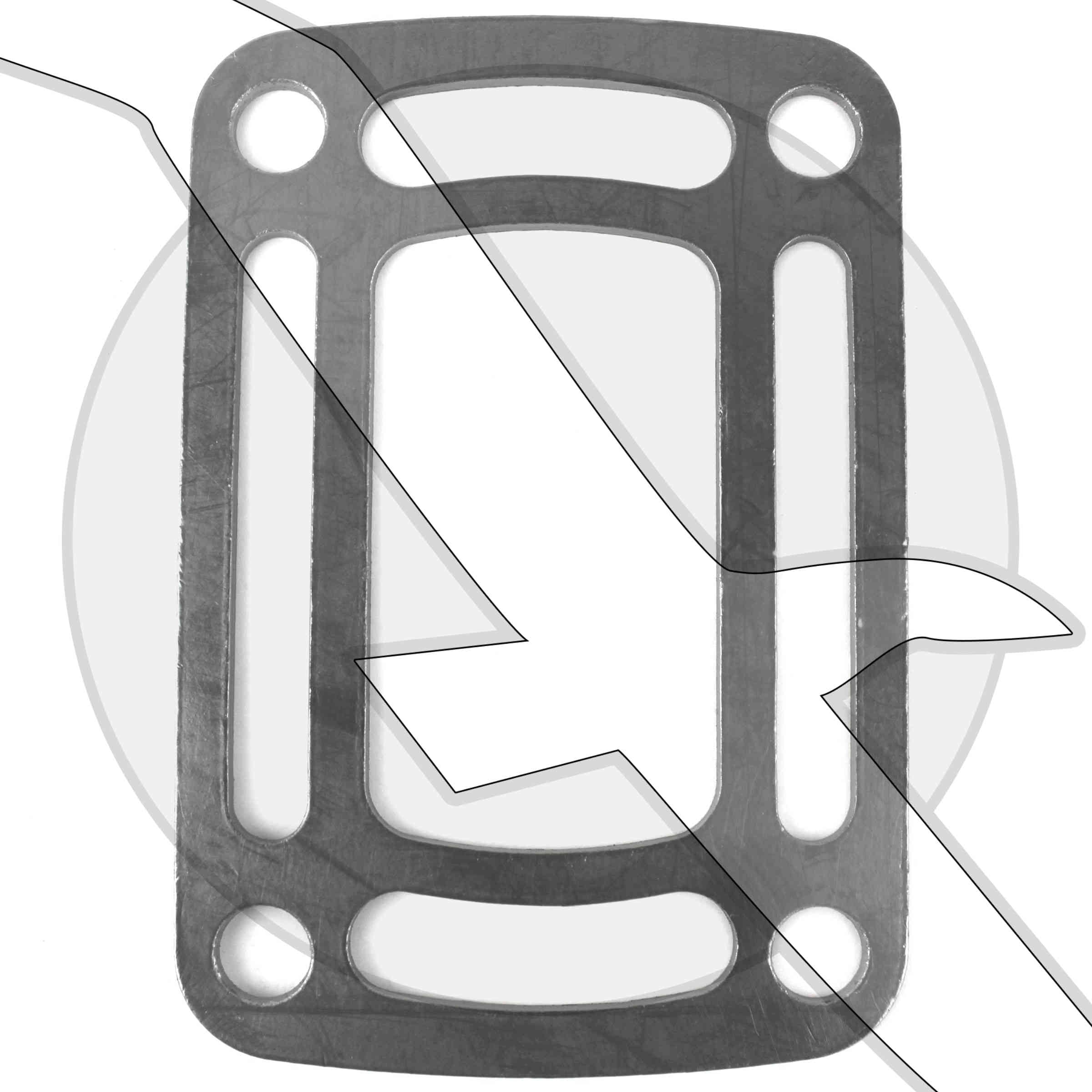 OMC/Volvo Penta Exhaust Elbow/Riser Gasket 3850496 - Walmart.com