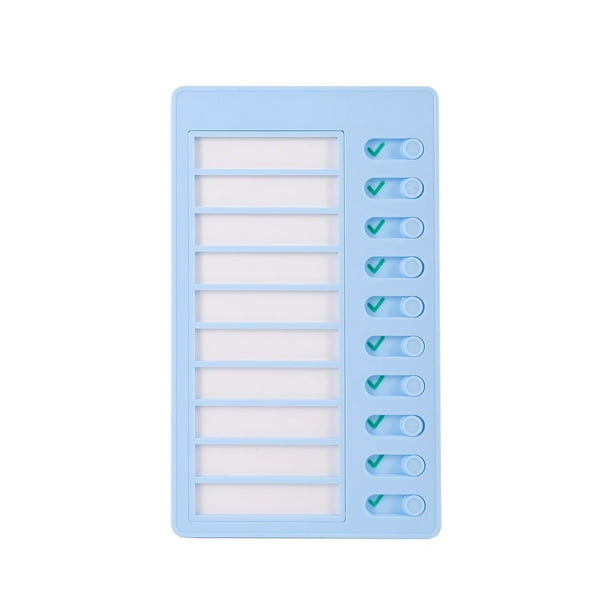 Lista de tareas reutilizable, planificador diario, tablero de plástico ...