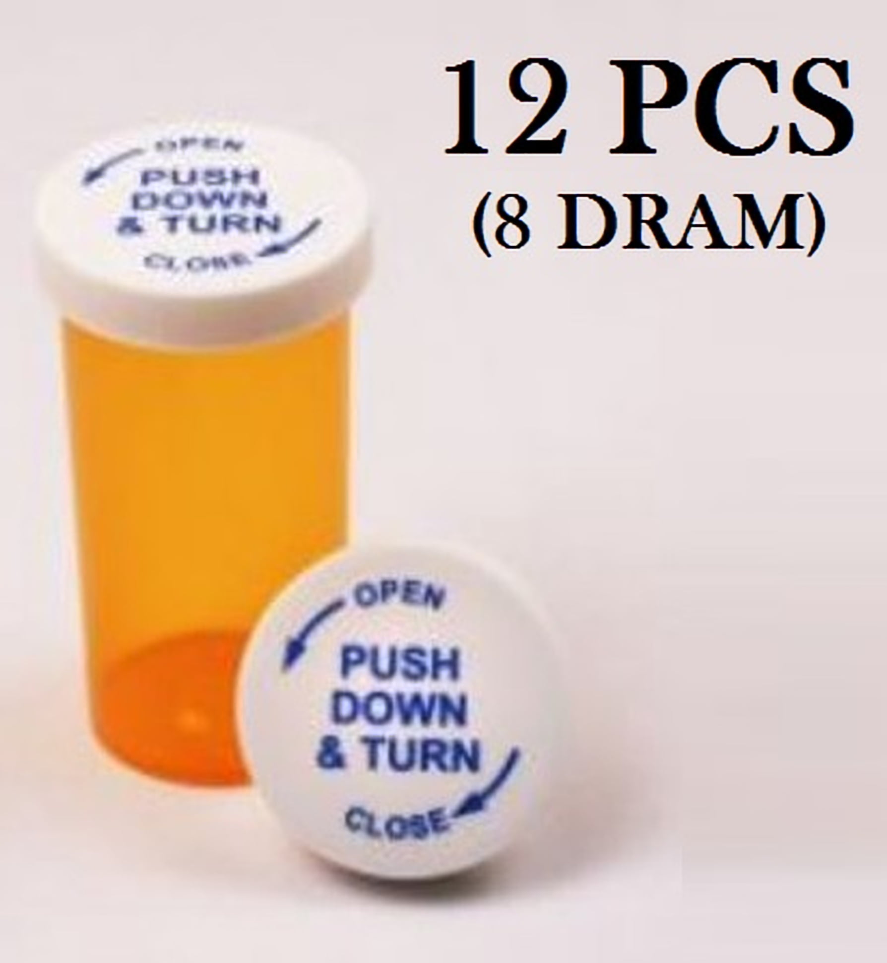 BioRx Sponix Child Resistant Prescription Vials - Push Down and Turn ...