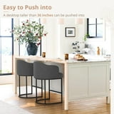 Dycanpo Counter Height Bar Stools with Back Sets of 6 Modern Counter ...