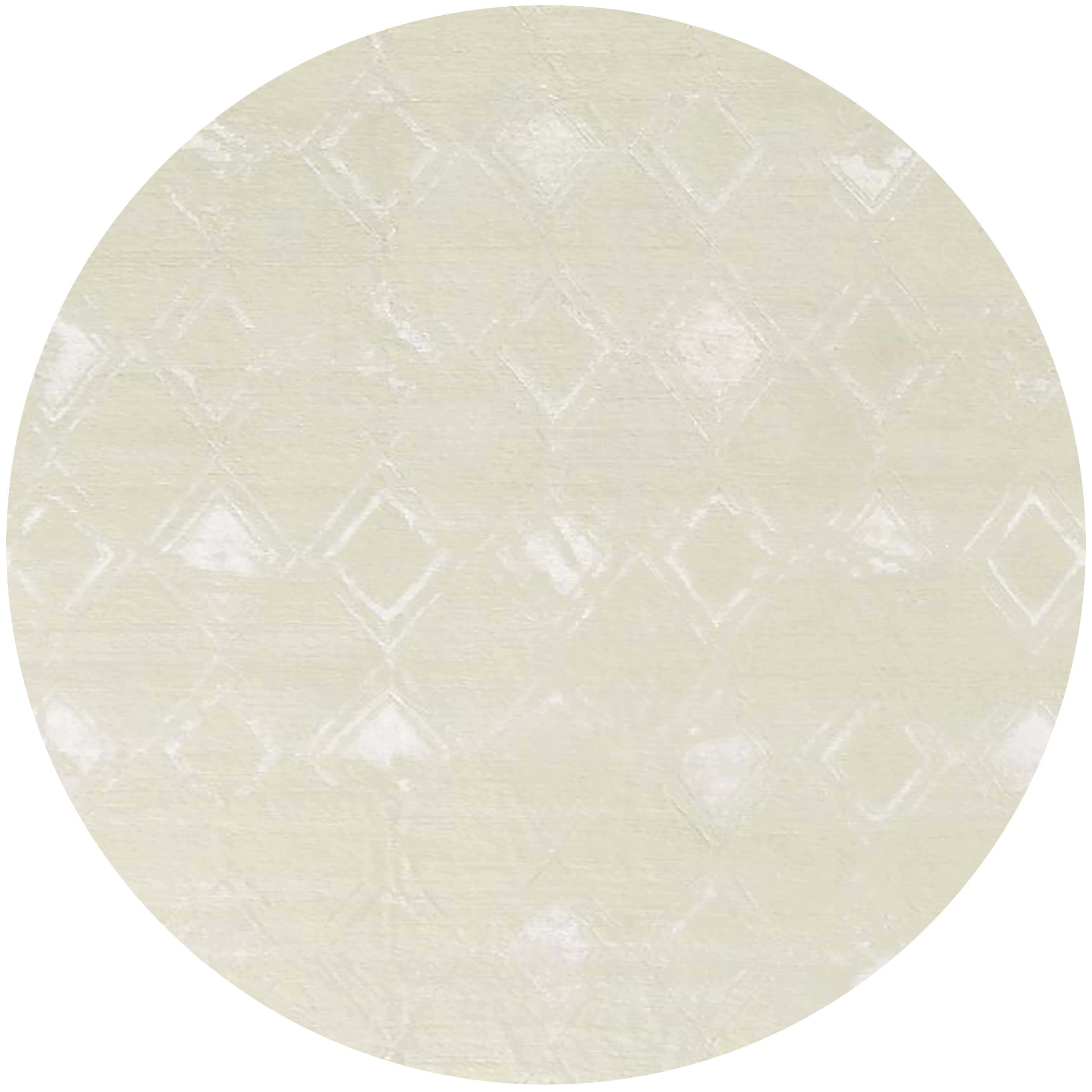 Ahgly Company Indoor Round Mid-Century Modern Desert Sand Beige Solid ...