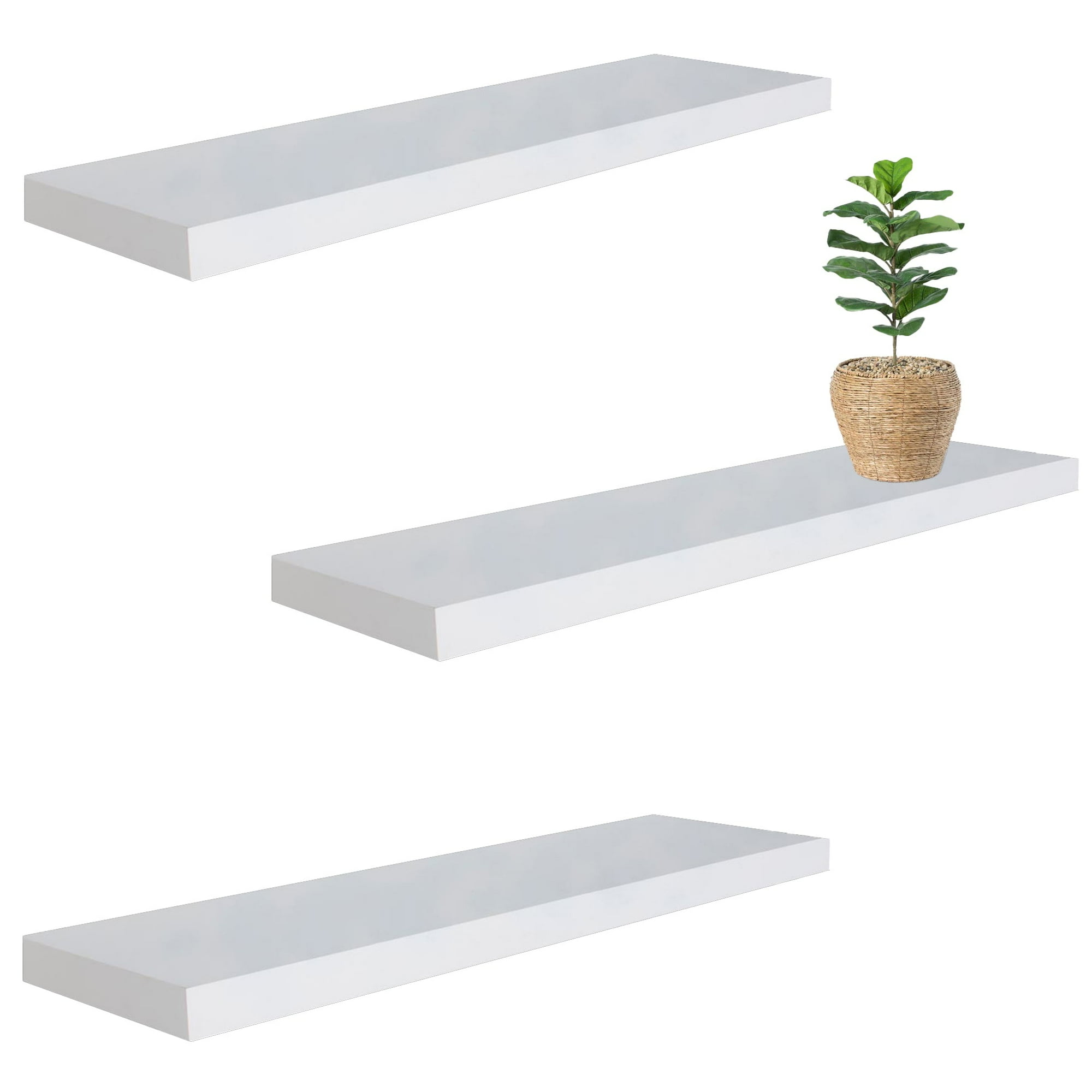 Click here for Jessar - Set Of 3 Floating Wall Shelves  31.5 X 9.... prices