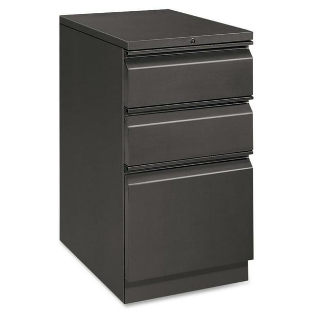 3 Drawers Vertical Lockable Filing Cabinet, Charcoal - Walmart.com ...