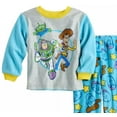 Toy Story Toddler Boy's Buzz Lightyear, Woody and LGM Fleece Pajama Set ...