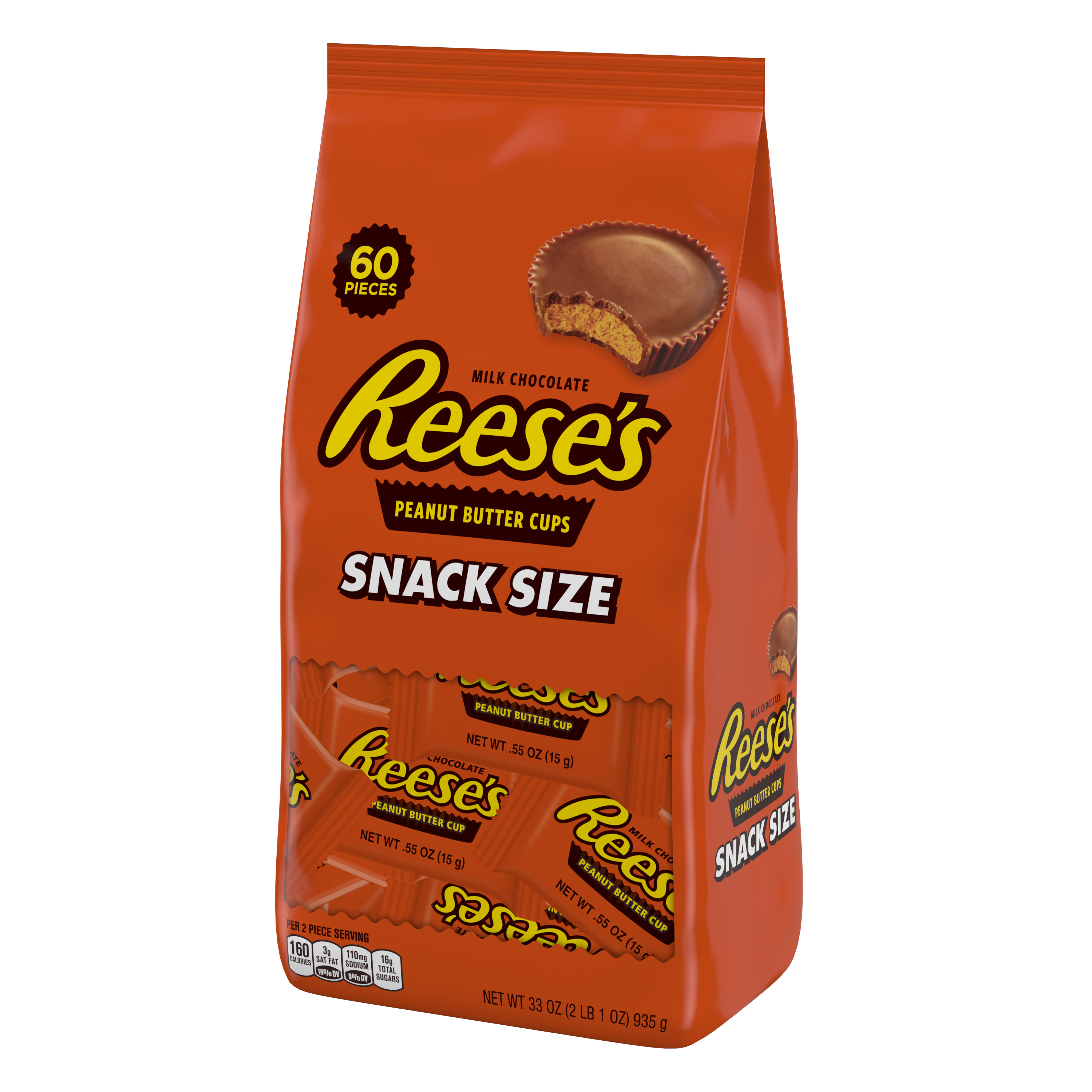 Reese s Peanut Butter Cups Snack Size Chocolate Candy 60 Pieces 33 Reese s Peanut Butter Cups Snack Size Chocolate Candy 60 Pieces 33