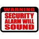 Warning Security Alarm Will Sound Sign - Walmart.com
