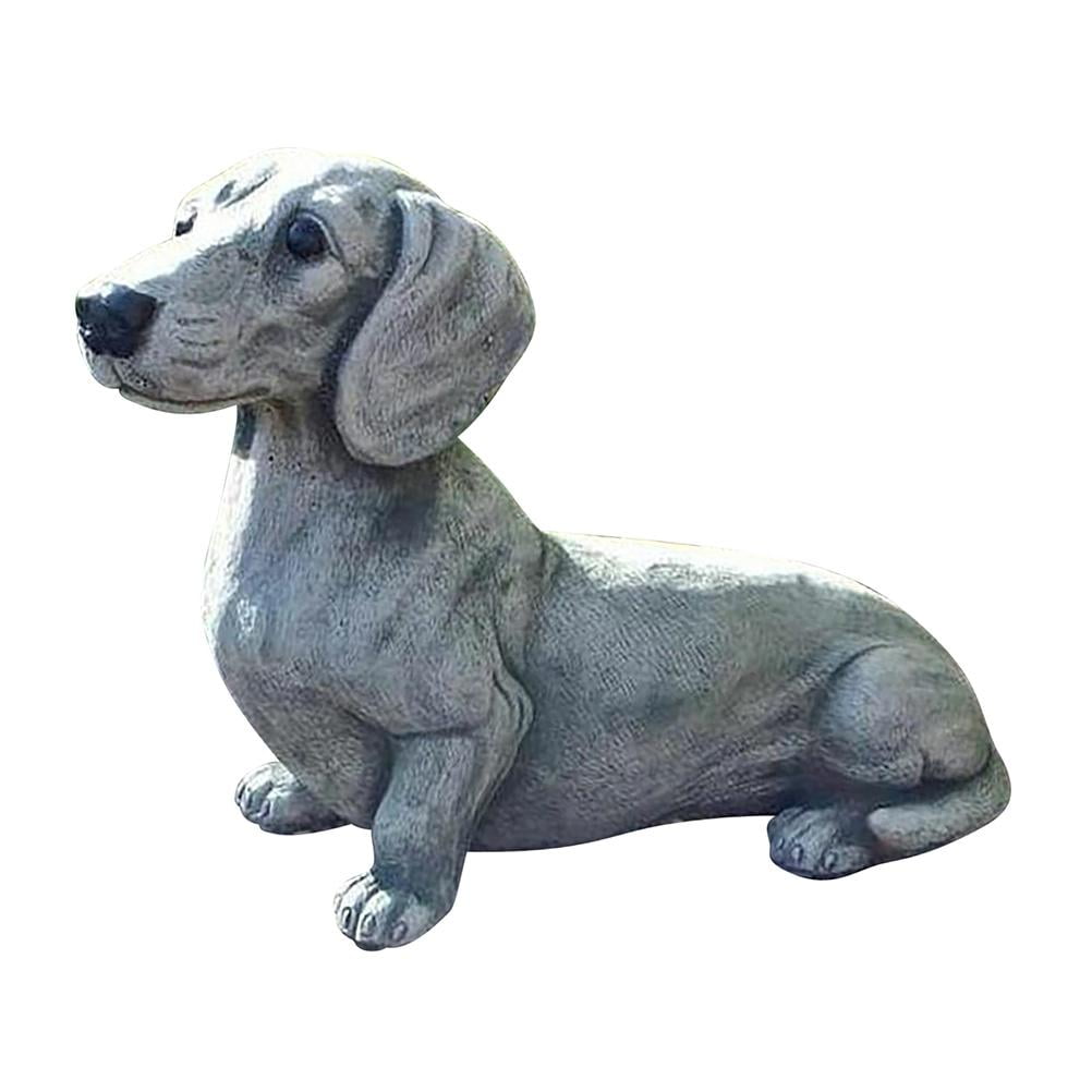 Click here for Lhcer Dog Statue simulation Animal Dachshund Resin... prices