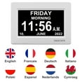 TROCOTN 7 Inchs Modern Electronic Digital Clock Calendar, Large Display ...