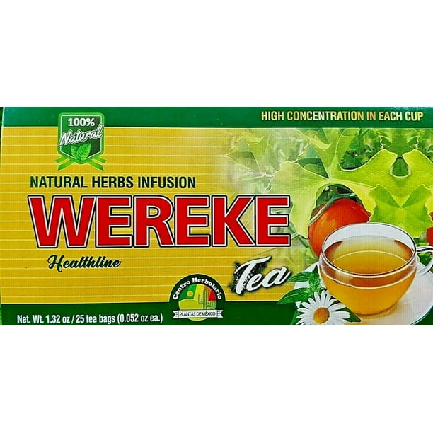Wereke Te 25 Bags Tea 1.5 grs Each WEREKE TE 25 sobres de 1.5g c/u ...