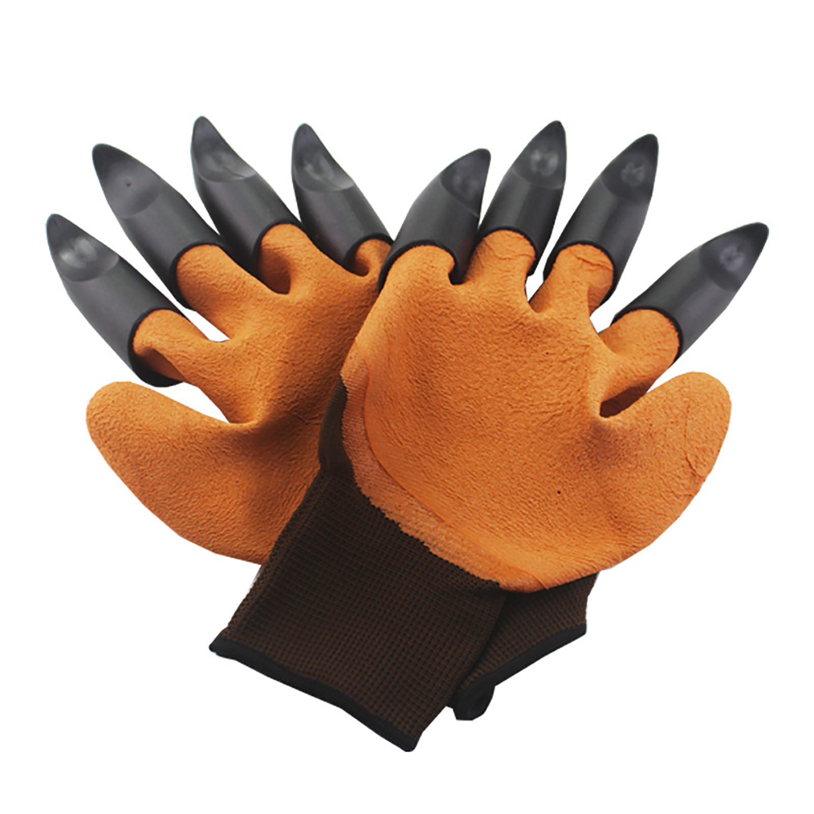 Faithtur Digging Gloves with Claws, Elastic Cuffs Waterproof Garden ...