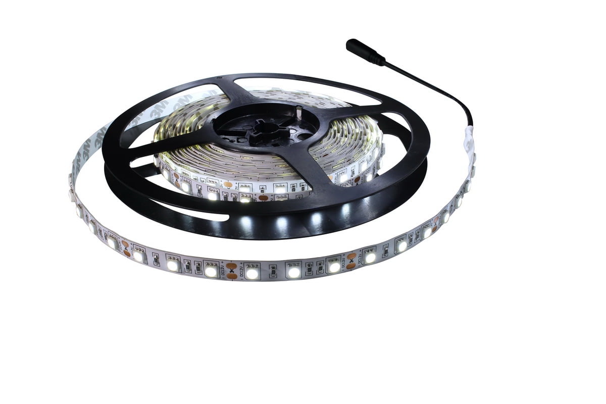 WESTGATE Led Ribbon, Smd3528, 60Leds/M, 1.5W/Ft, 7/16" Width, 24V, 16 ...