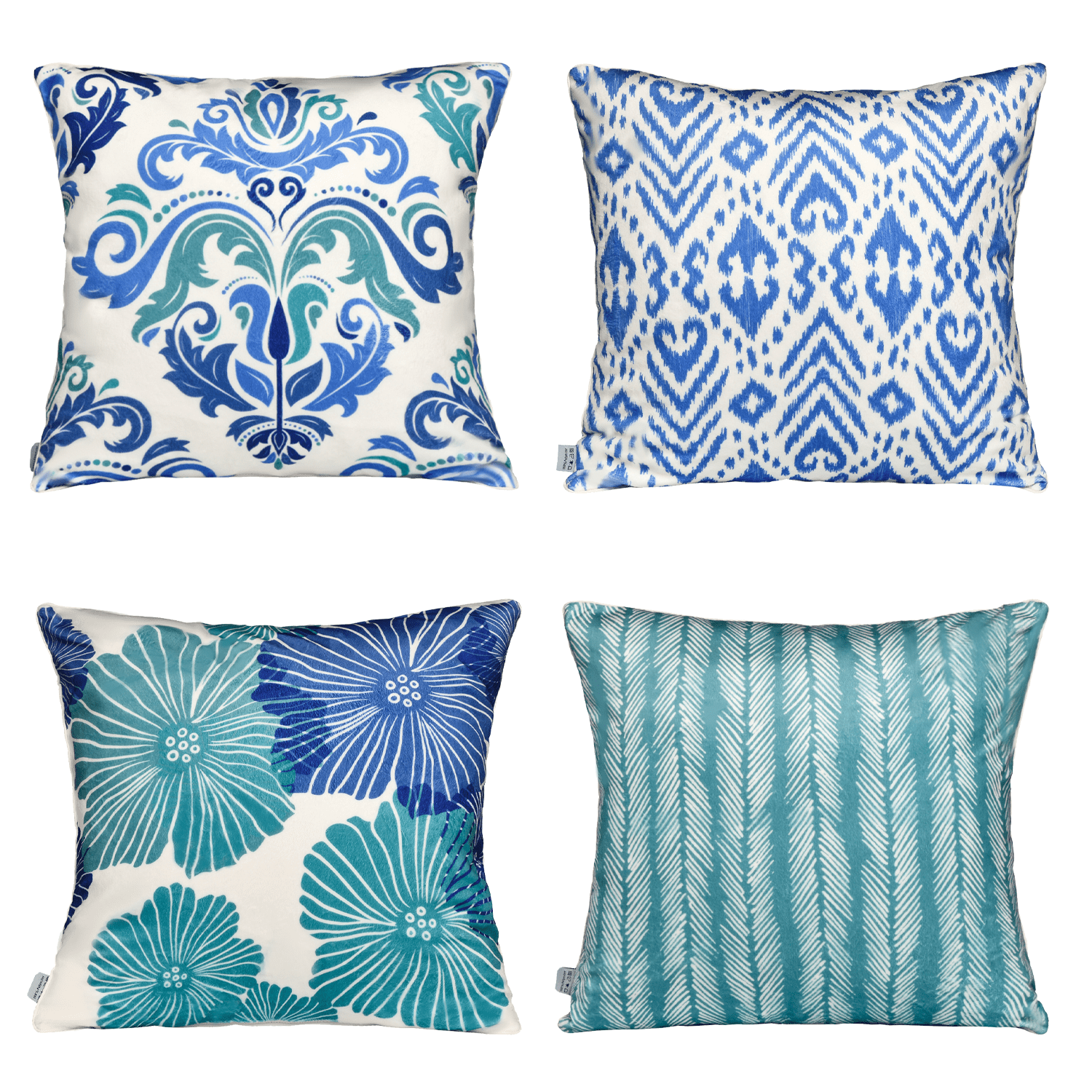 4 packs Decorative Throw Pillow Covers 18"x18" Cushion Cover Soft ...