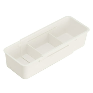 Swivel Silverware Caddy with Handles - Clear Lucite & Marble Design ...