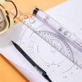 12'' Multi-purpose Parallel Ruler with Protractor Measuring Rolling ...