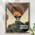 17x22 Picture Frame, Classic Brown Wood Frame for 17x22 Wall Art ...
