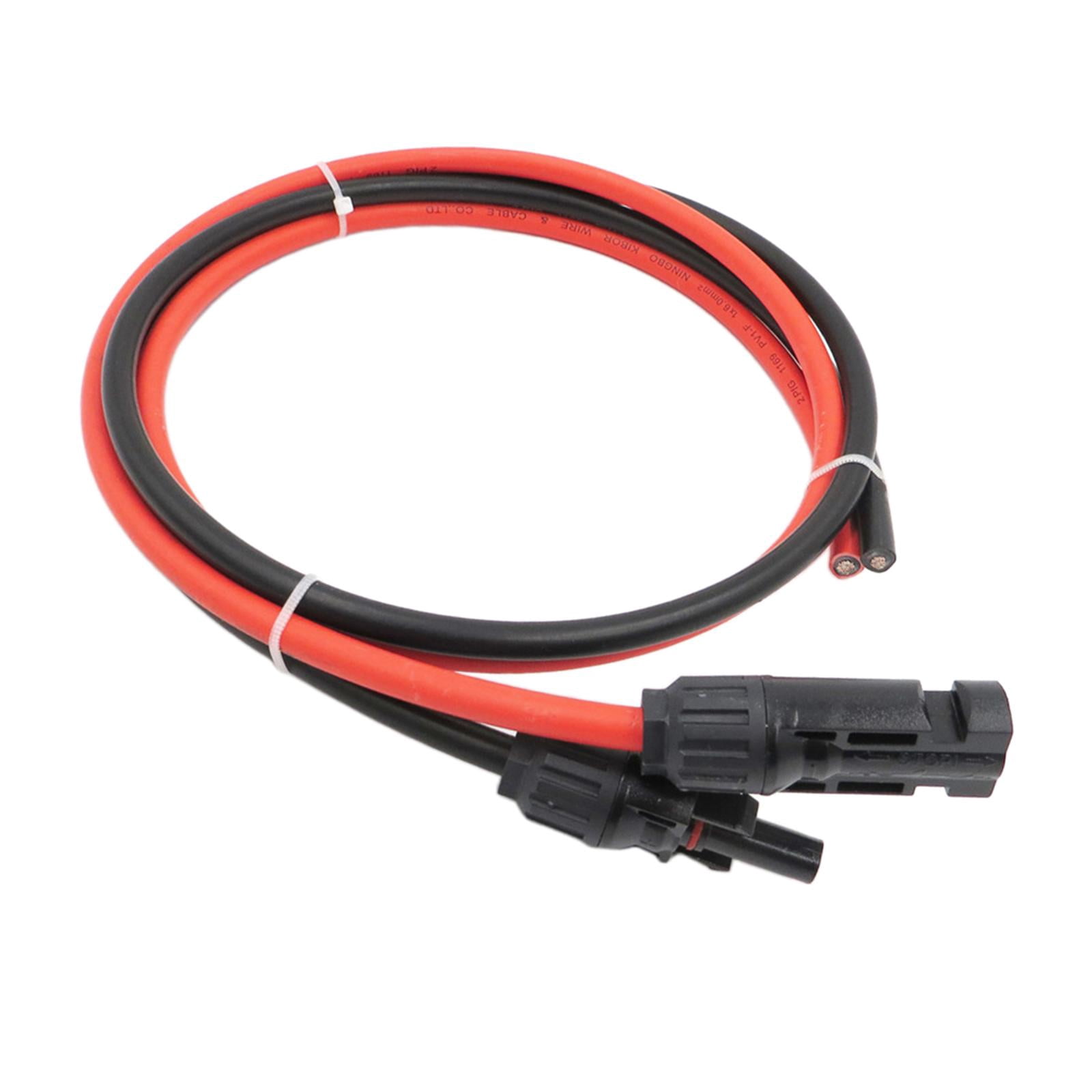 Durable Black Extension Cables Wire Harness Solar Panel Adaptor with ...