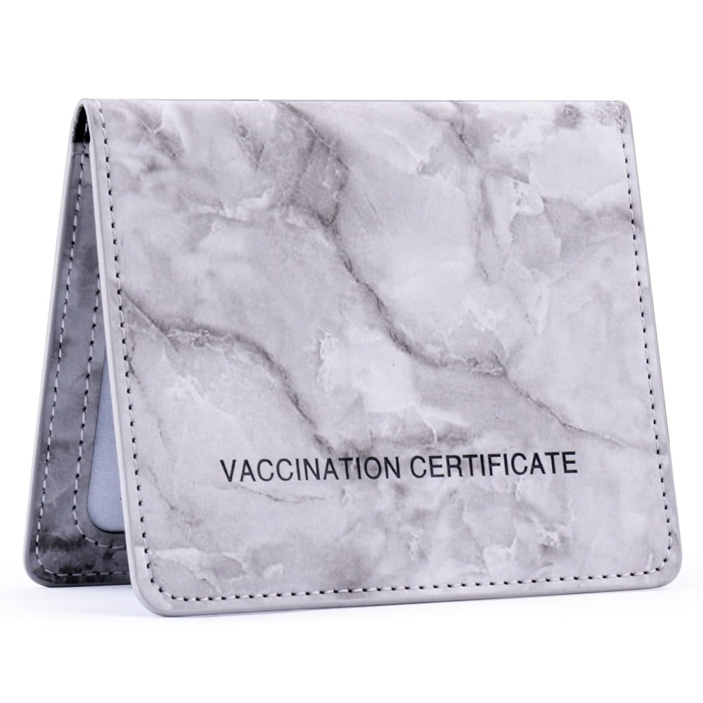 PU Leather 4X3 Inch Card Case, Business Card Holder, Both Sides Open ...