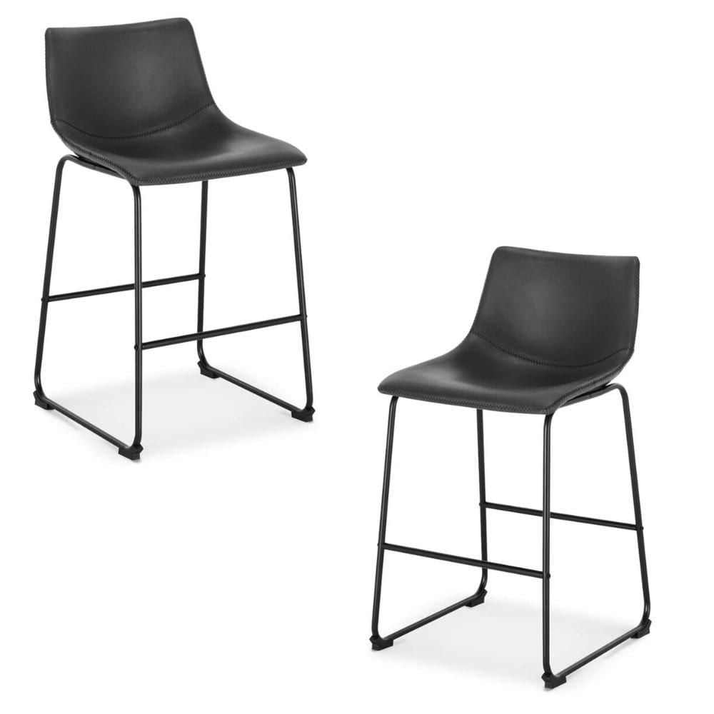 Click here for Plata Décor Import Inc Landon Stool In Black Set O... prices