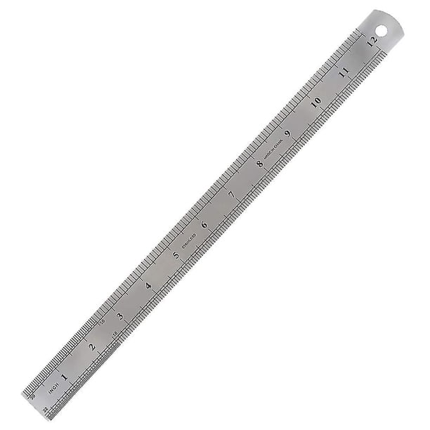 12 Inch Stainless Steel Metal Millimeter Centimeter Flexible Ruler ...