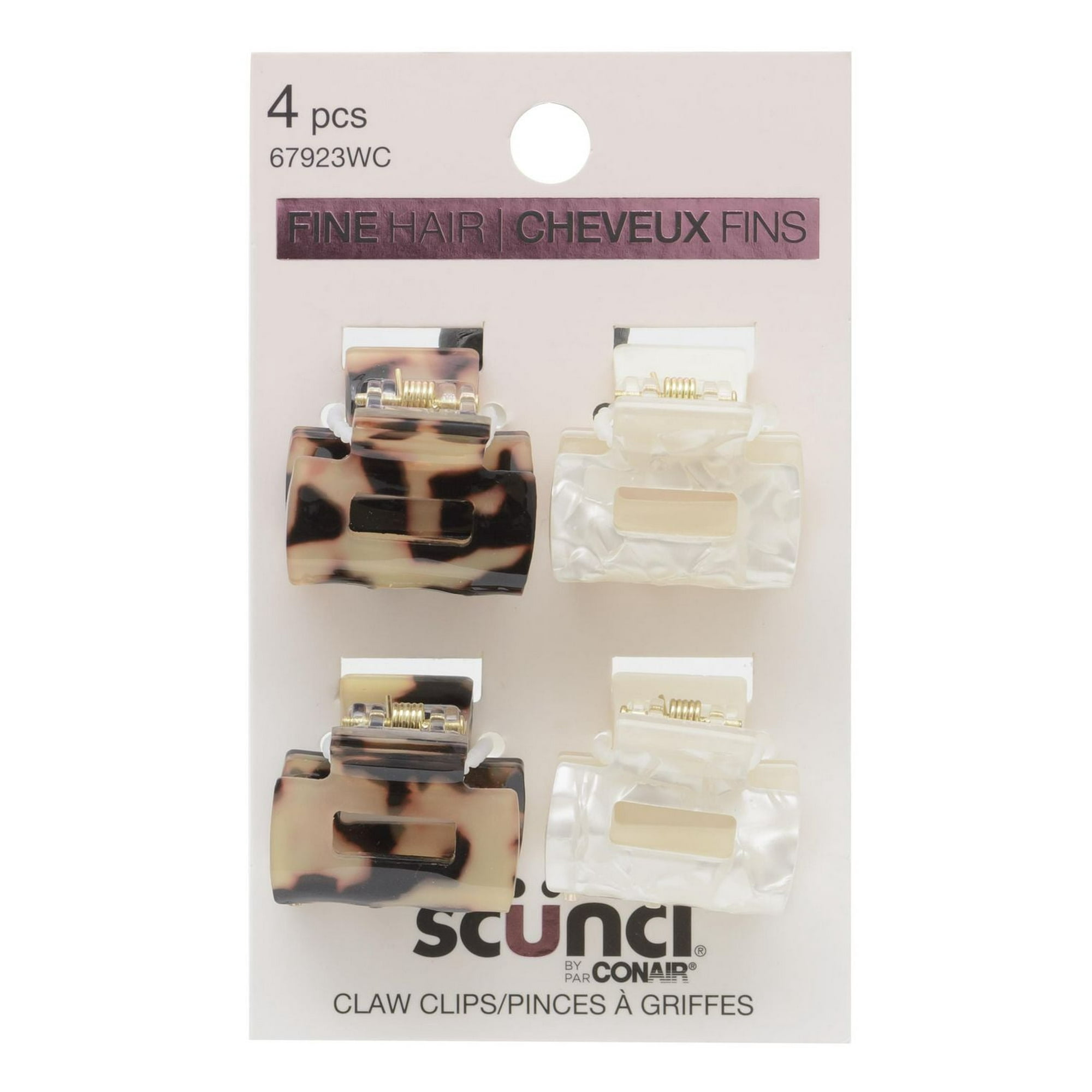 Click here for Scunci 4pk Mini Torte Claw Clips Mini prices