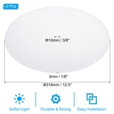 Uxcell Lampshade Diffuser, 2Pcs 12.5" Diameter with 3/8" Center Hole ...