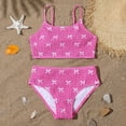 CAIVO Kids Girls Floral Print Swimwear Two Piece Cute Ruffle Bikini For ...