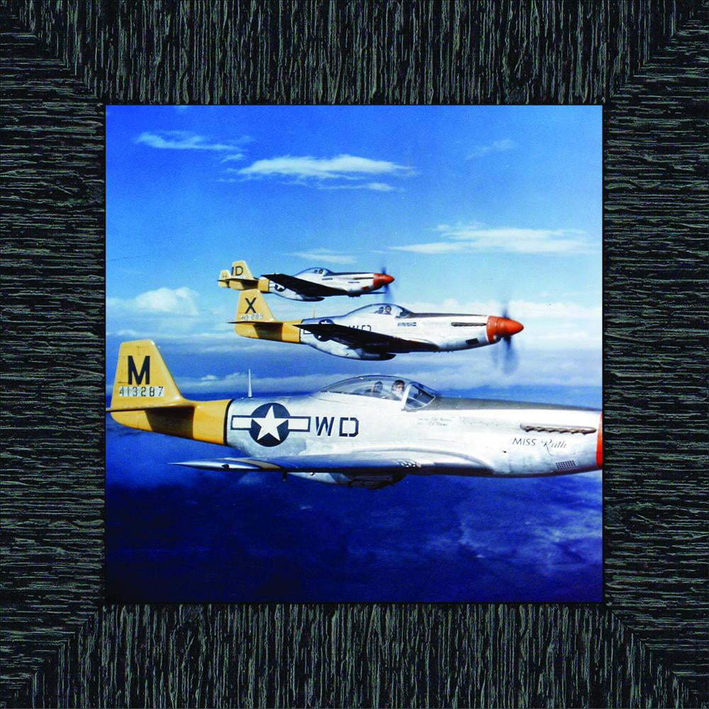 Historically Yours P-51 Mustang Fighters, Aviation Picture Frame, 10x10 ...