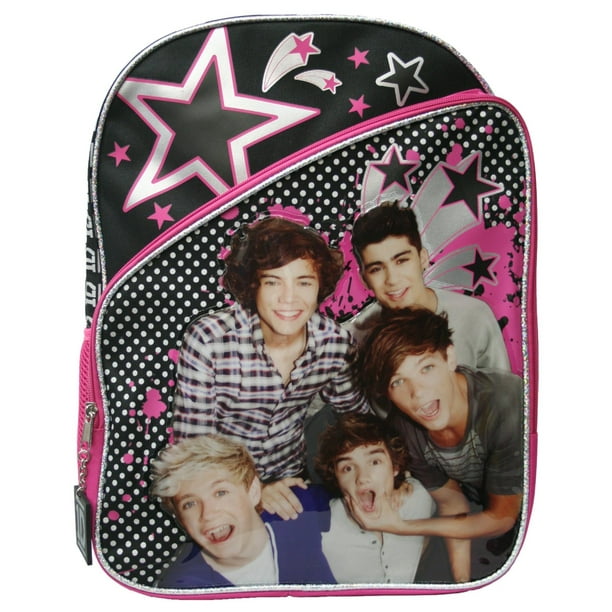 One Direction - Backpack - - 1D Pink/Purple/Black Large School Bag New ...