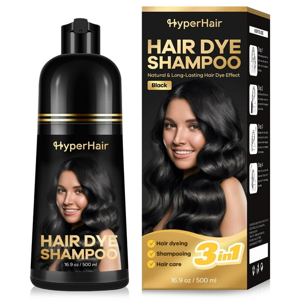 Champú colorante HyperHair Black 500 ml para cabello teñido | Bodega ...