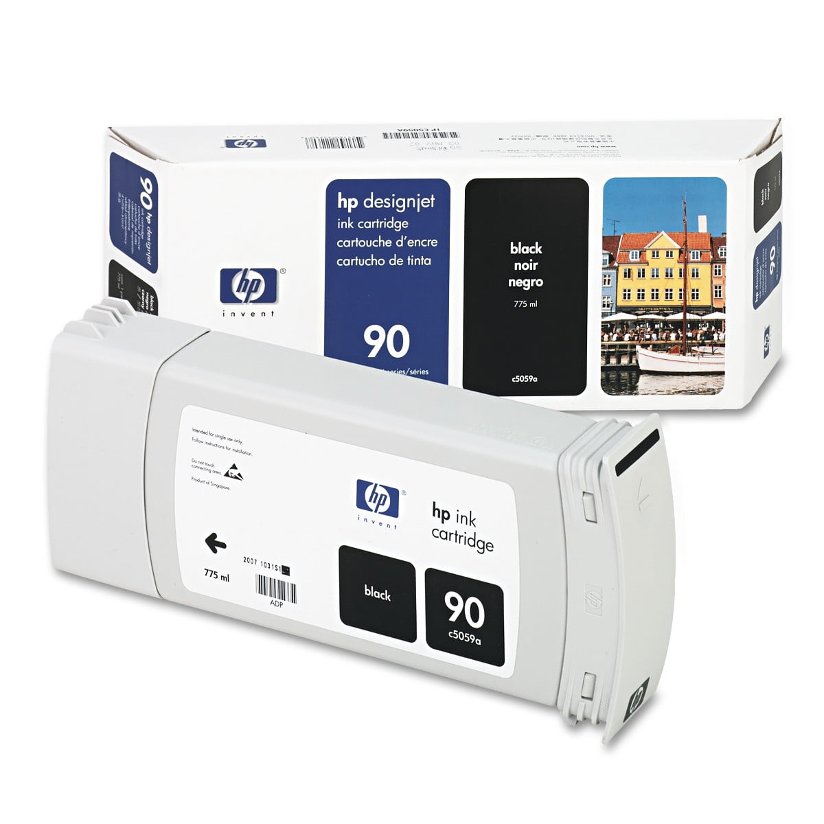 HP 90, (C5059A) Black Original Ink Cartridge -HEWC5059A - Walmart.com