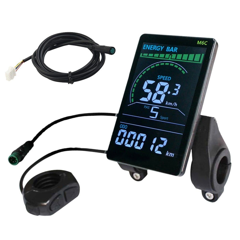 ELectric Bike large Colorful Screen TFT display M6C For Ebike Scooter ...