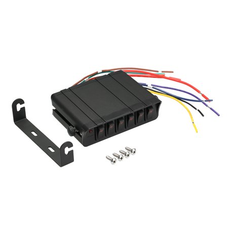 80-Amp On/Off Switch Box Controller 20A Rocker Switches box 12V SPST 6 ...