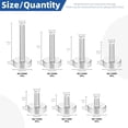 35pcs M6 x 10/12/16/20/25/30/40MM Knurled Round Thumb Screws, Fully ...