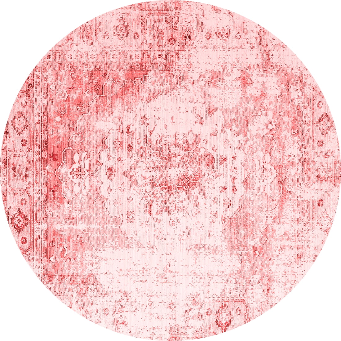 Ahgly Company Indoor Round Persian Red Traditional Area Rugs, 5' Round ...