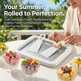 Ice Cream Roll Maker with Stainless Steel Freeze Plate, Pink Frozen ...