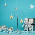 HOHIYA 2pcs Silver Wrought Iron Ornament Display Stand, 12inch, Stable ...