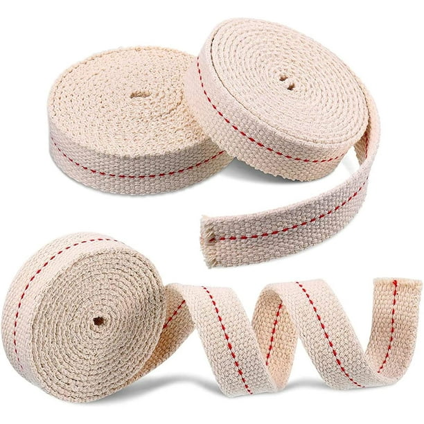 3 Rolls Strong Flat Cotton Wick, 1/2 Inch Oil Lantern Wick for Kerosene ...