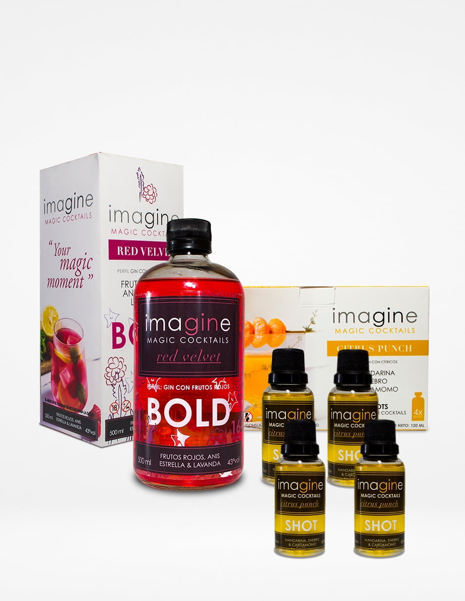 botella de Red Velvet + Shots sabor Citrus Punch Imagine Magic ...
