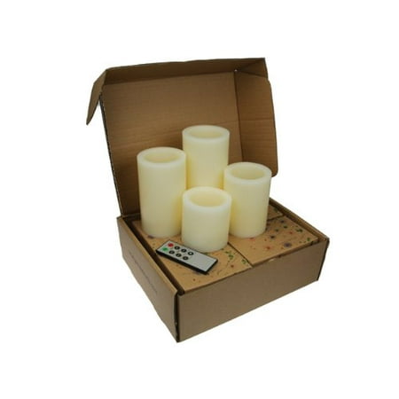 Flameless Candles; LED Candles with Remote Control, Pillar Real Wax ...