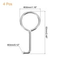 Uxcell Drain Lifting Hooks, 4Pack Stainless Steel Drain Grate Puller ...